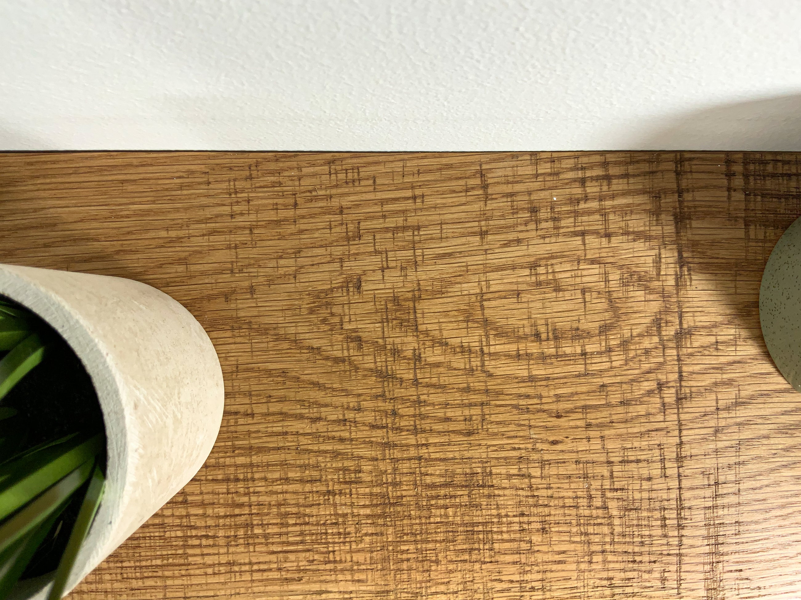 Slim Light Rustic Oak Floating Shelf - Solid Wood & FREE P&P